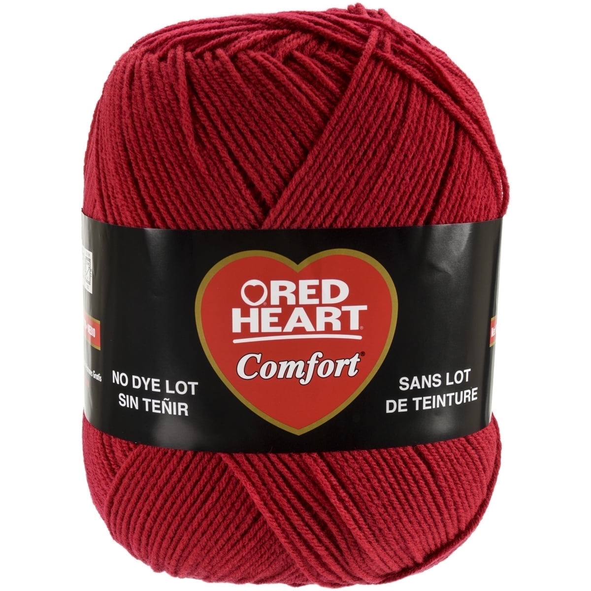 Red Heart Comfort Yarn, Cardinal Red, Worsted Weight, 100% Acrylic, 867 ...