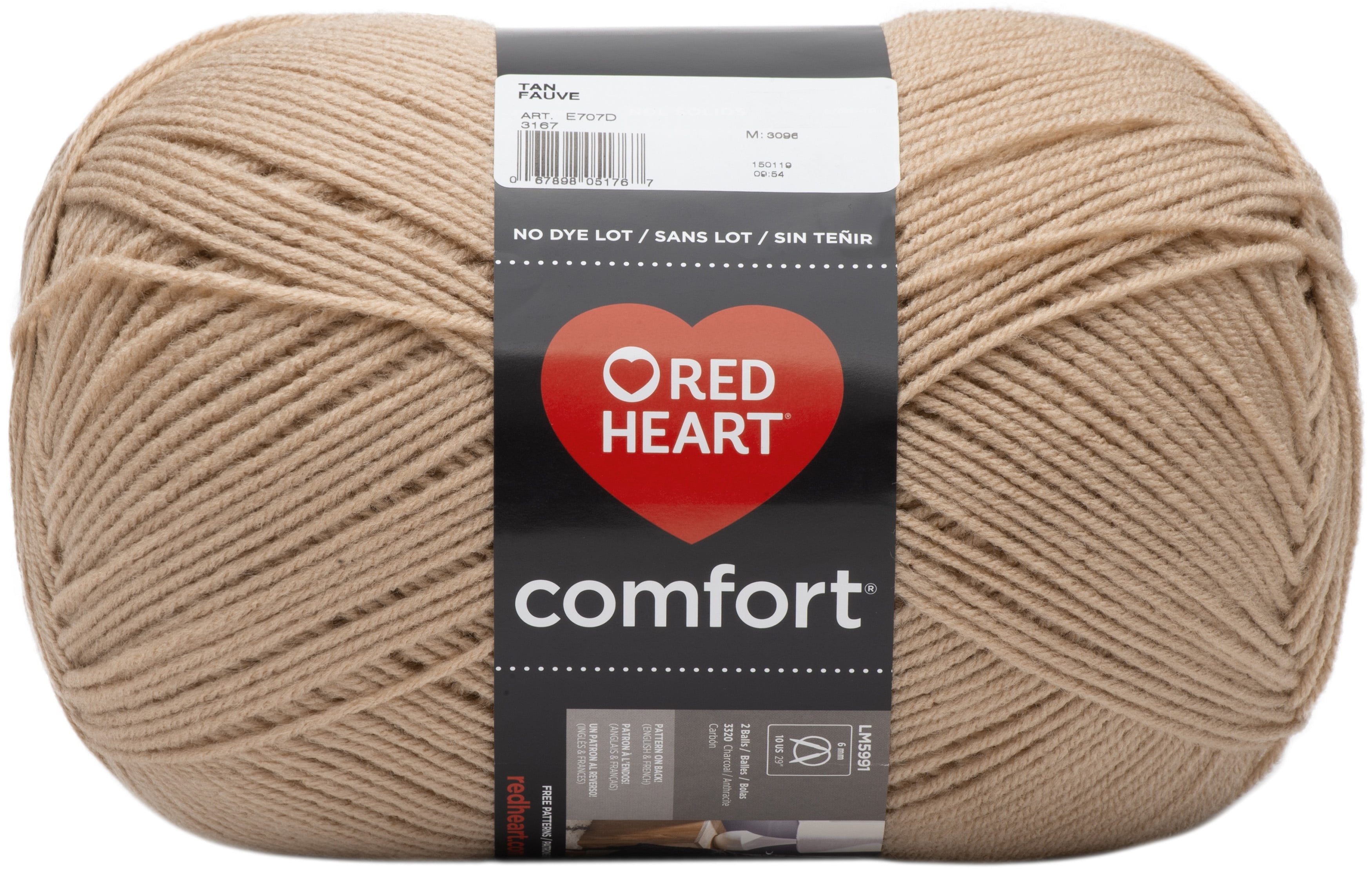 Red Heart Comfort Yarn-Tan - Walmart.com
