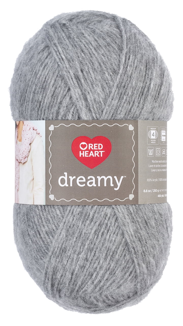 Red Heart Dreamy, Grey - Walmart.com