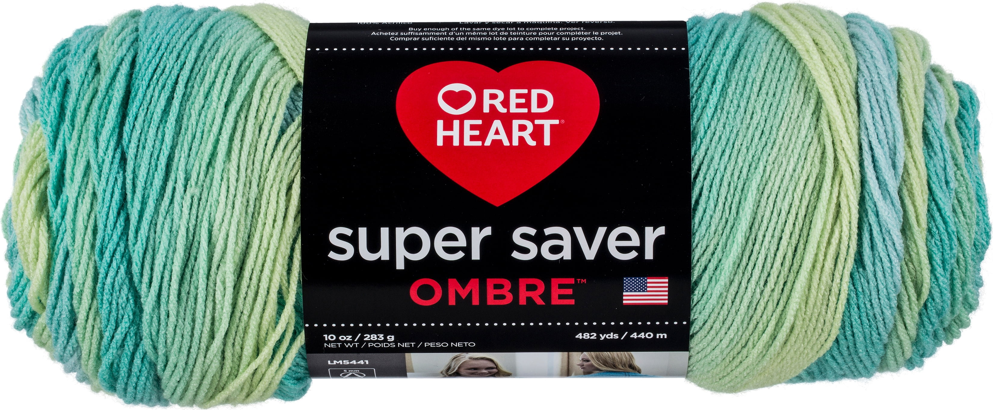 Coats & Clark Red Heart Super Saver Jumbo Skein Yarn, 4ply-Medium ...