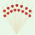 Red Heart Fancy Toothpicks for Appetizers, 4.7 Inch, Decorative Skewer ...
