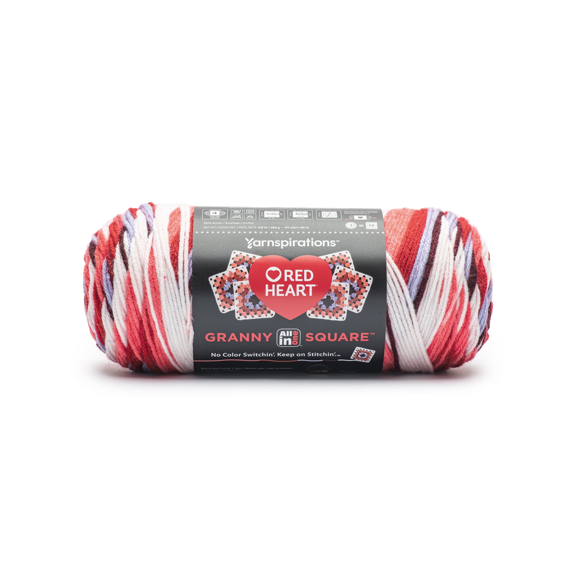 Red Heart Granny Square 250g Soft White - Hot Stuff - Walmart.com