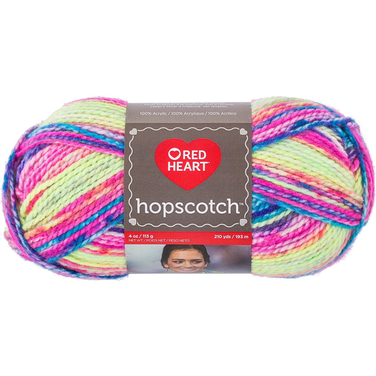Red Heart Hopscotch Yarn-Jump Rope - Walmart.com