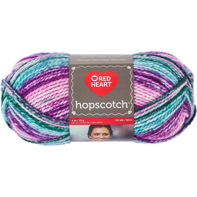 Red Heart Hopscotch Yarn-Waterslide - Walmart.com