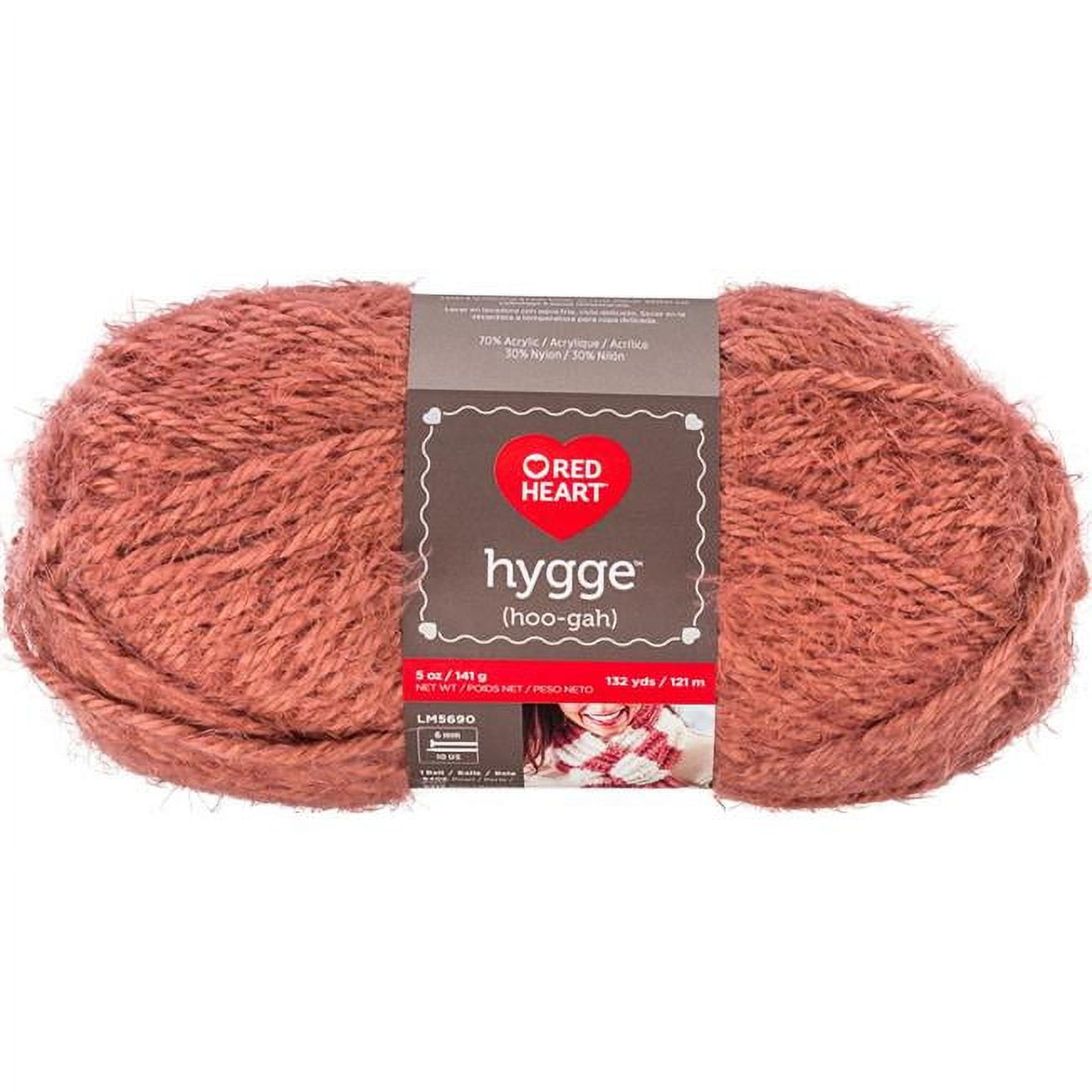 Red Heart Hygge Yarn - Rust - Walmart.com