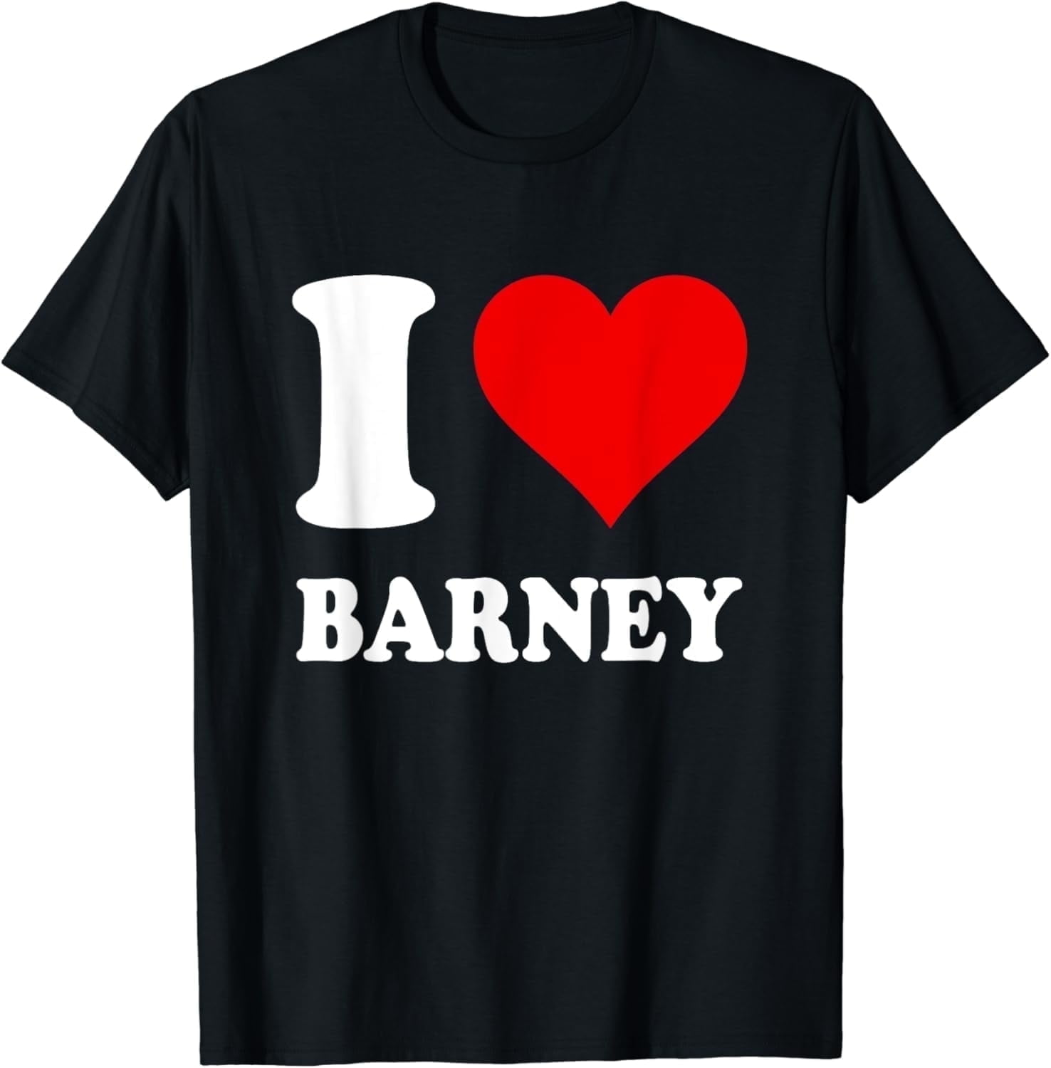 Red Heart I Love Barney T-Shirt mens t shirt®black®women®funny®misfits ...