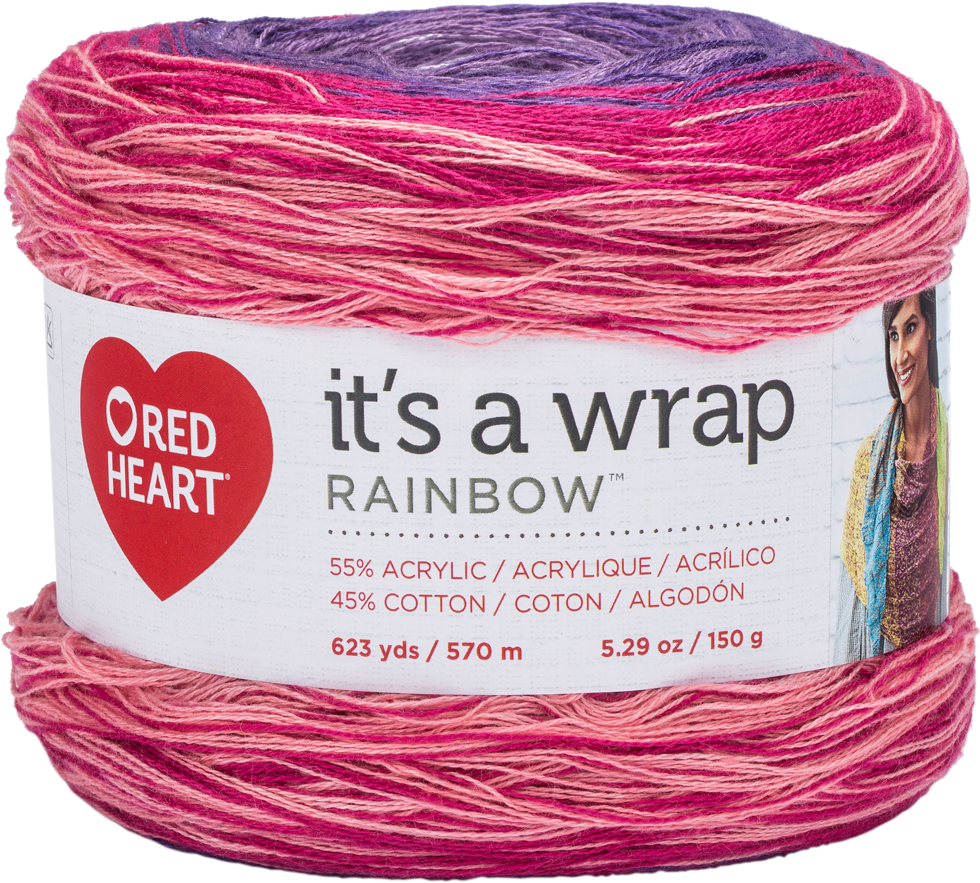 Red Heart It's A Wrap Rainbow Yarn-Parfait - Walmart.com