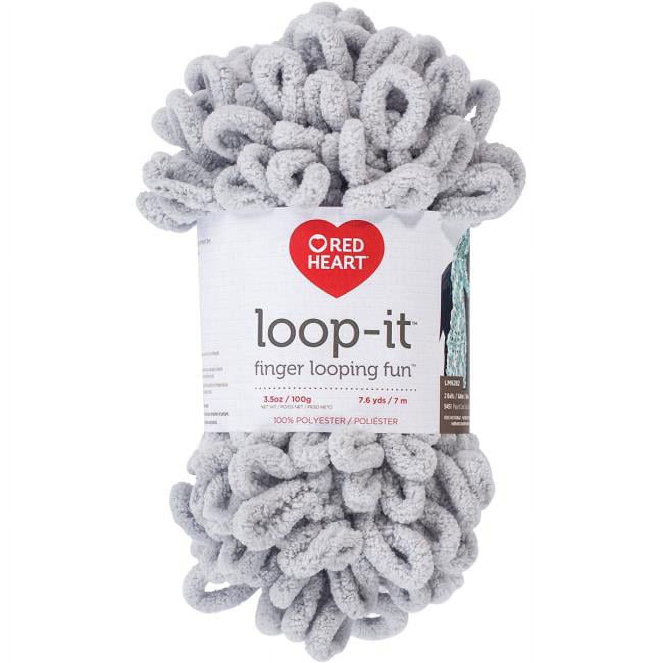 Red Heart Loop-It Yarn 100% Polyester Yarn For Knitting Crocheting ...