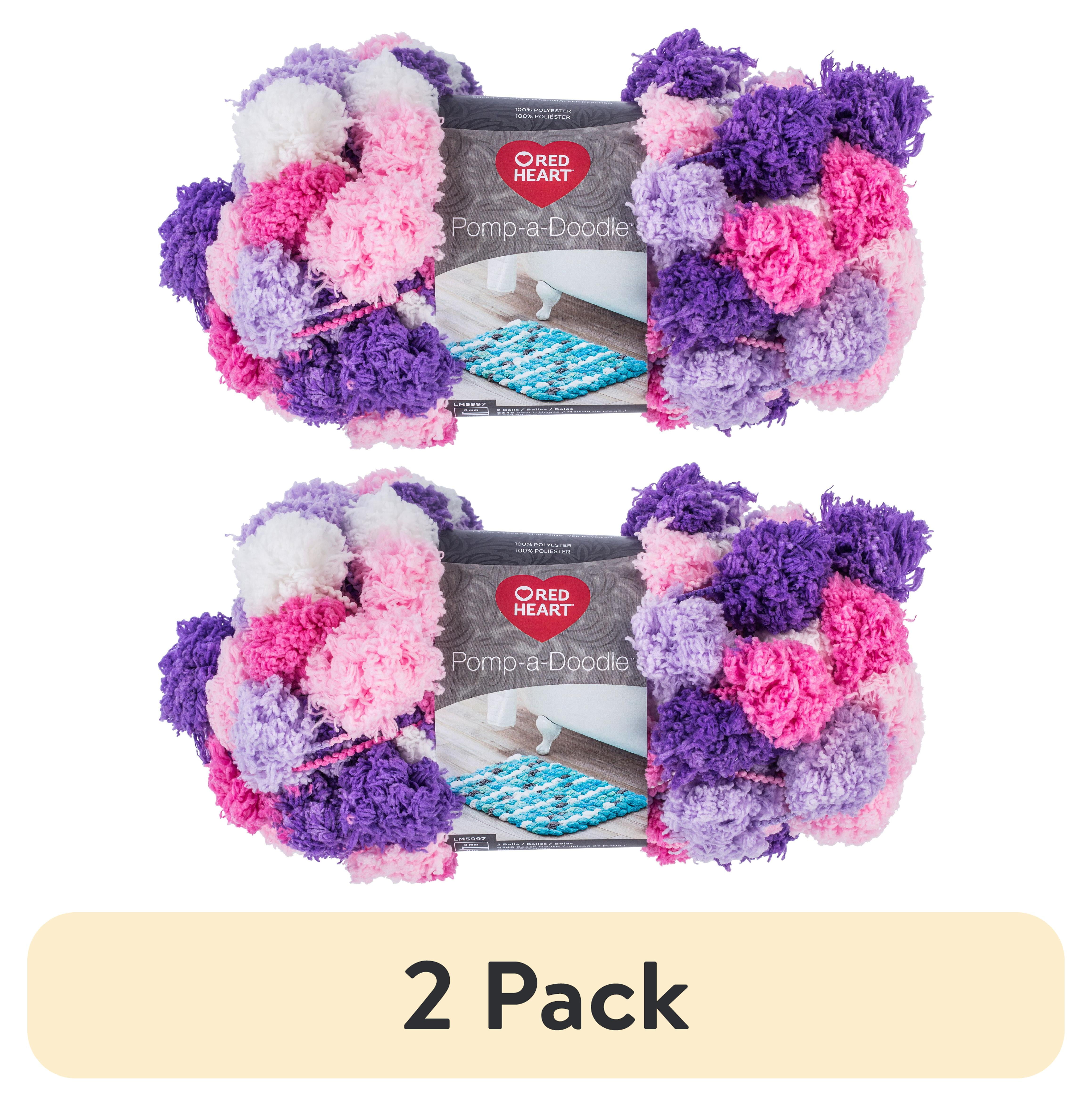 (2 pack) Red Heart Pomp-a-Doodle Yarn-Cotton Candy - Walmart.com