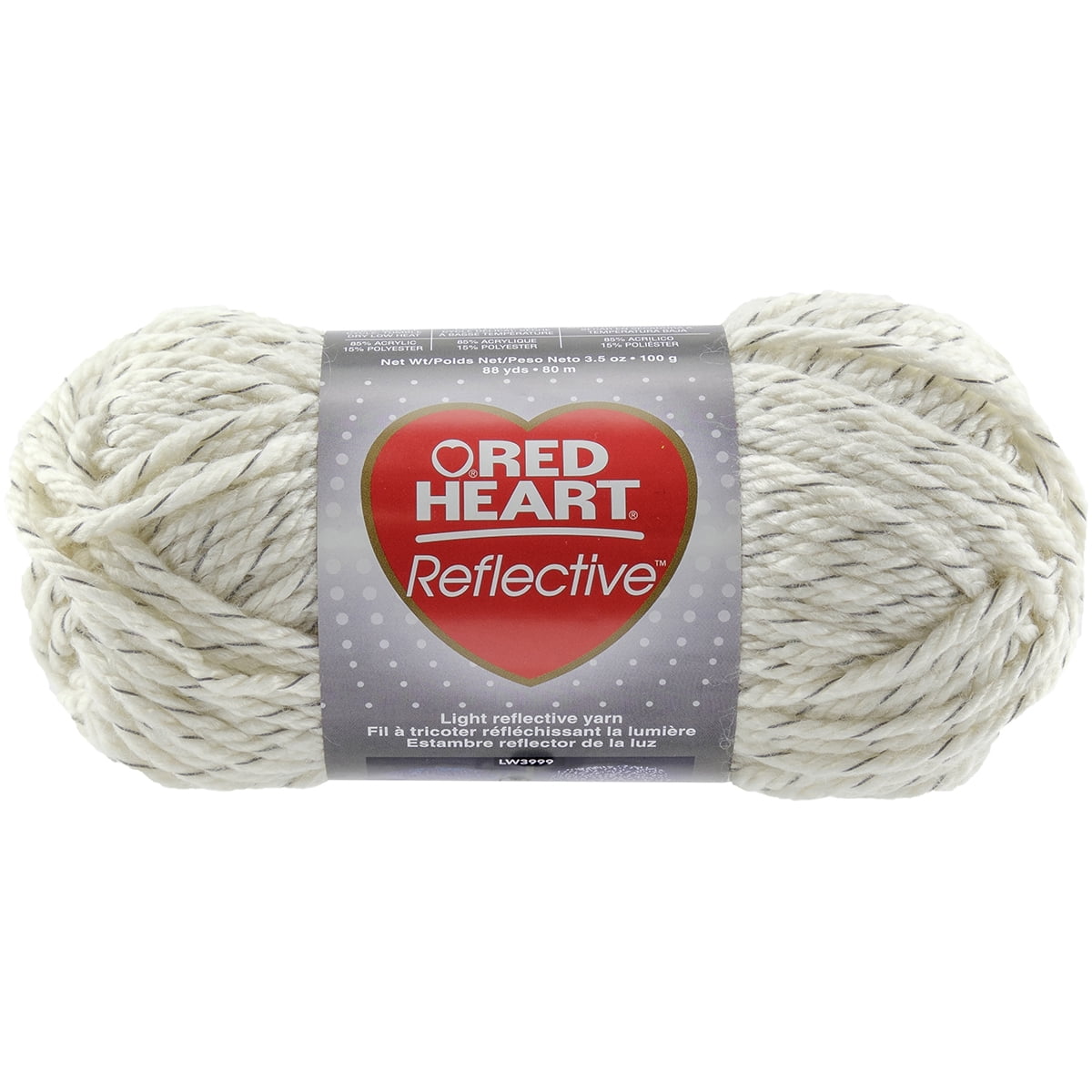 Red Heart Reflective Yarn Aran - Walmart.com