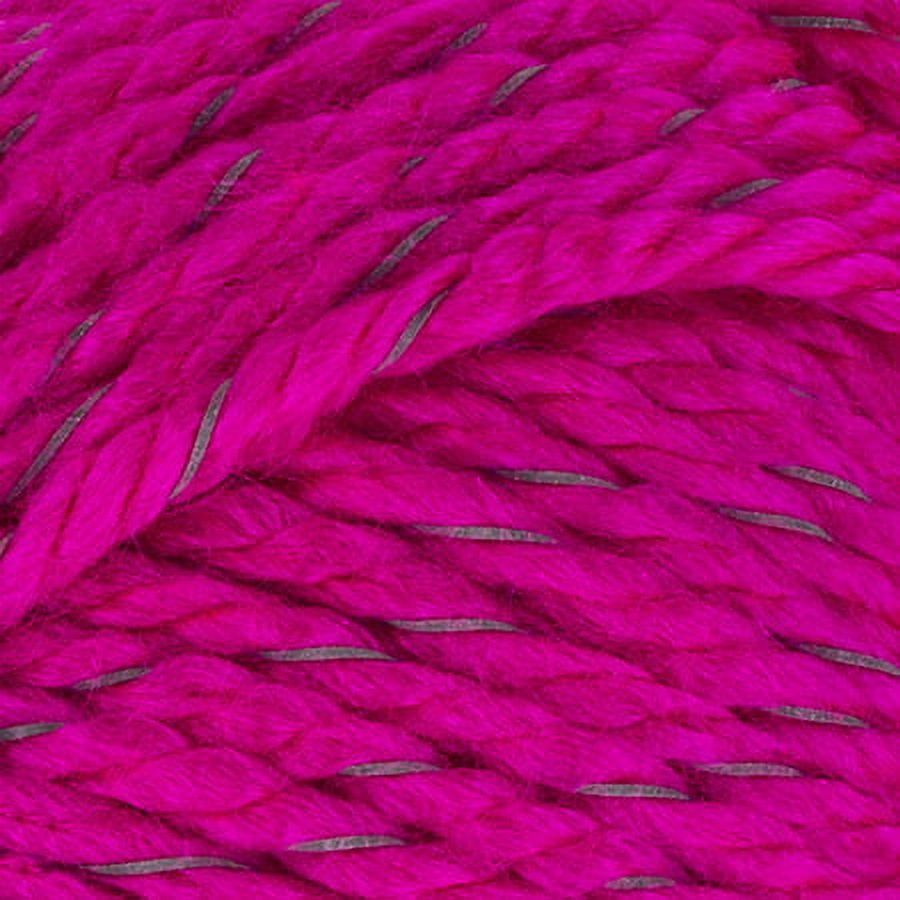 Red Heart Reflective Yarn, Neon Pink, 3.5oz(100g), Bulky, Acrylic ...