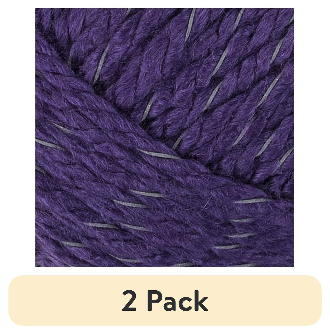 (2 pack) Red Heart Reflective Yarn, PURPLE - Walmart.com