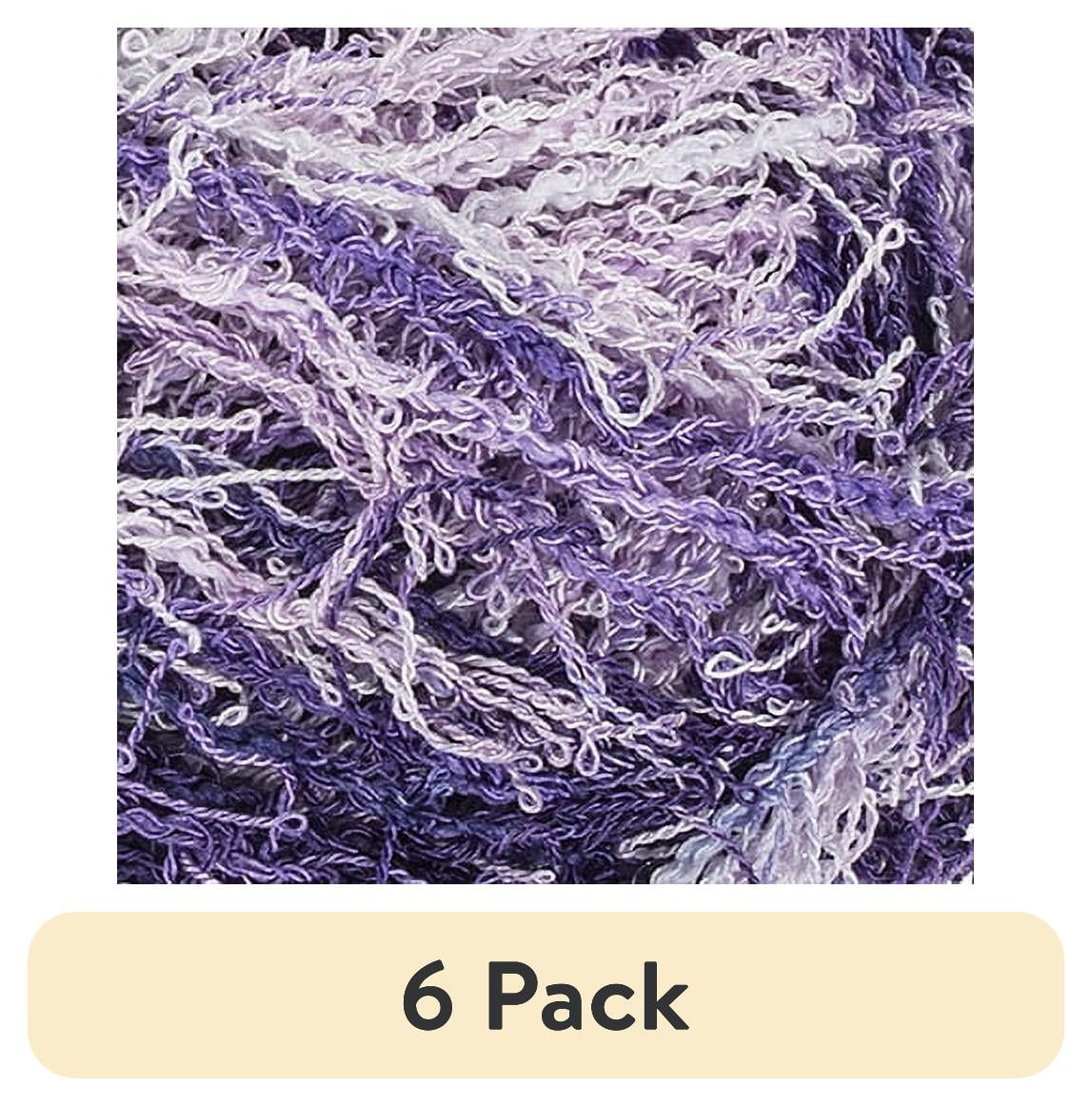 (6 pack) Red Heart Scrubby 4 Medium Polyester Yarn, Jelly 3oz/85g, 78 ...