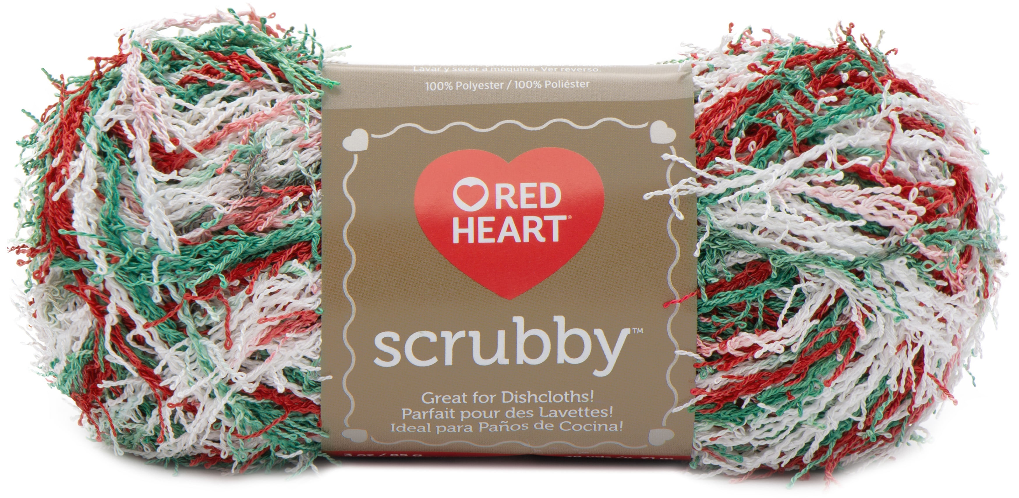 Red Heart Scrubby Yarn-Jolly - Walmart.com