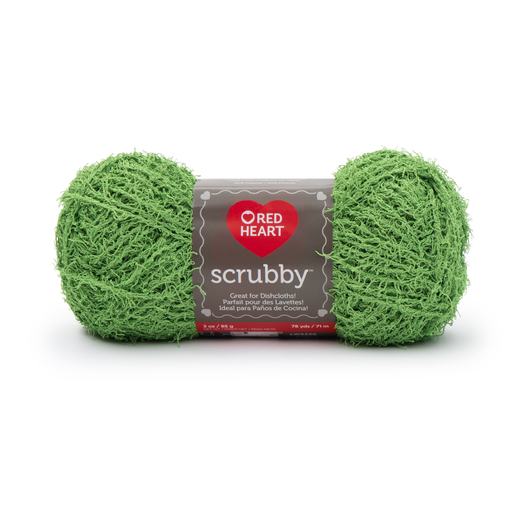 Red Heart Scrubby Yarn: Lime - Walmart.com