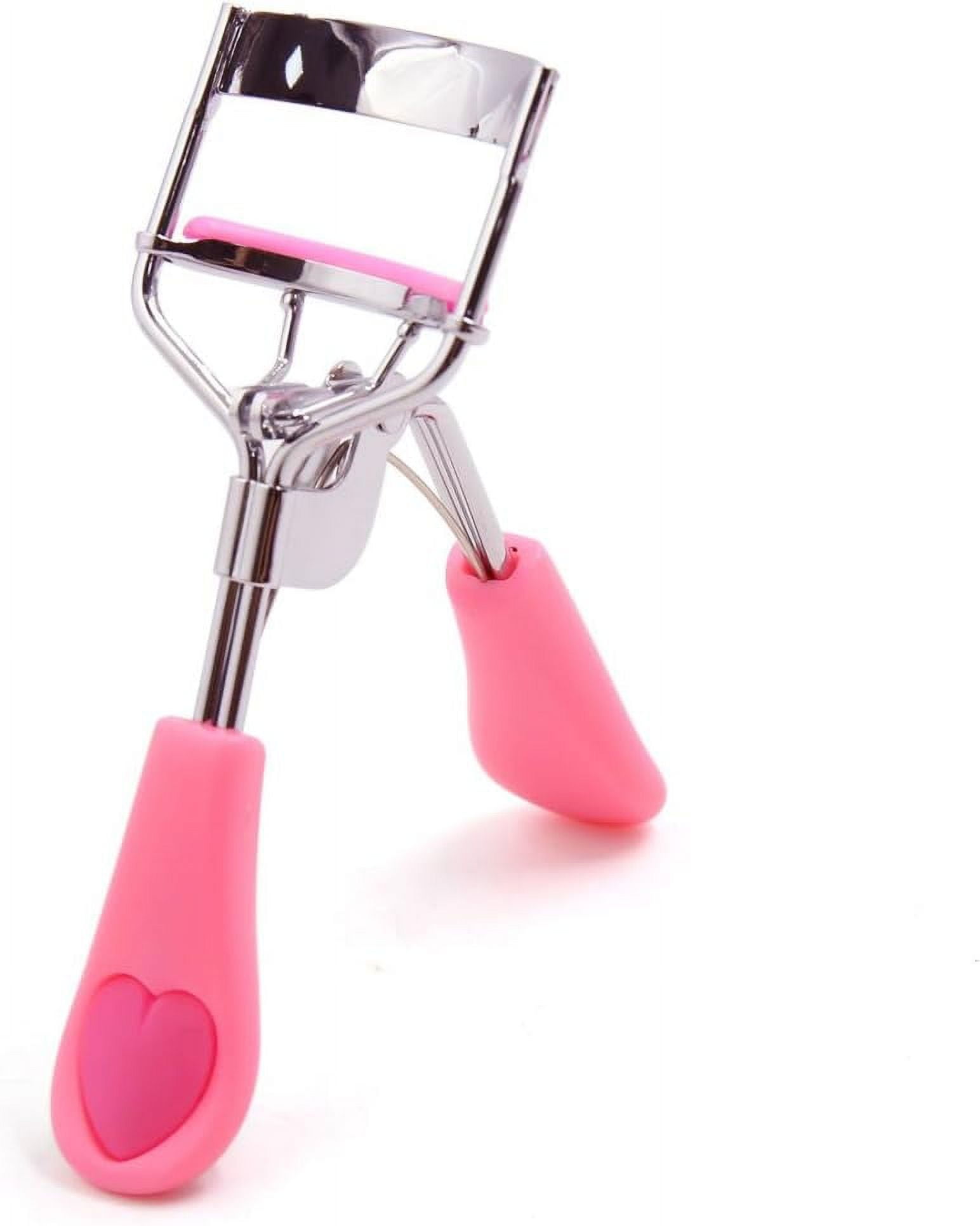 Red Heart Shaped Pink Handle Pro Eyelash Curler Curl Clip Cosmetic ...