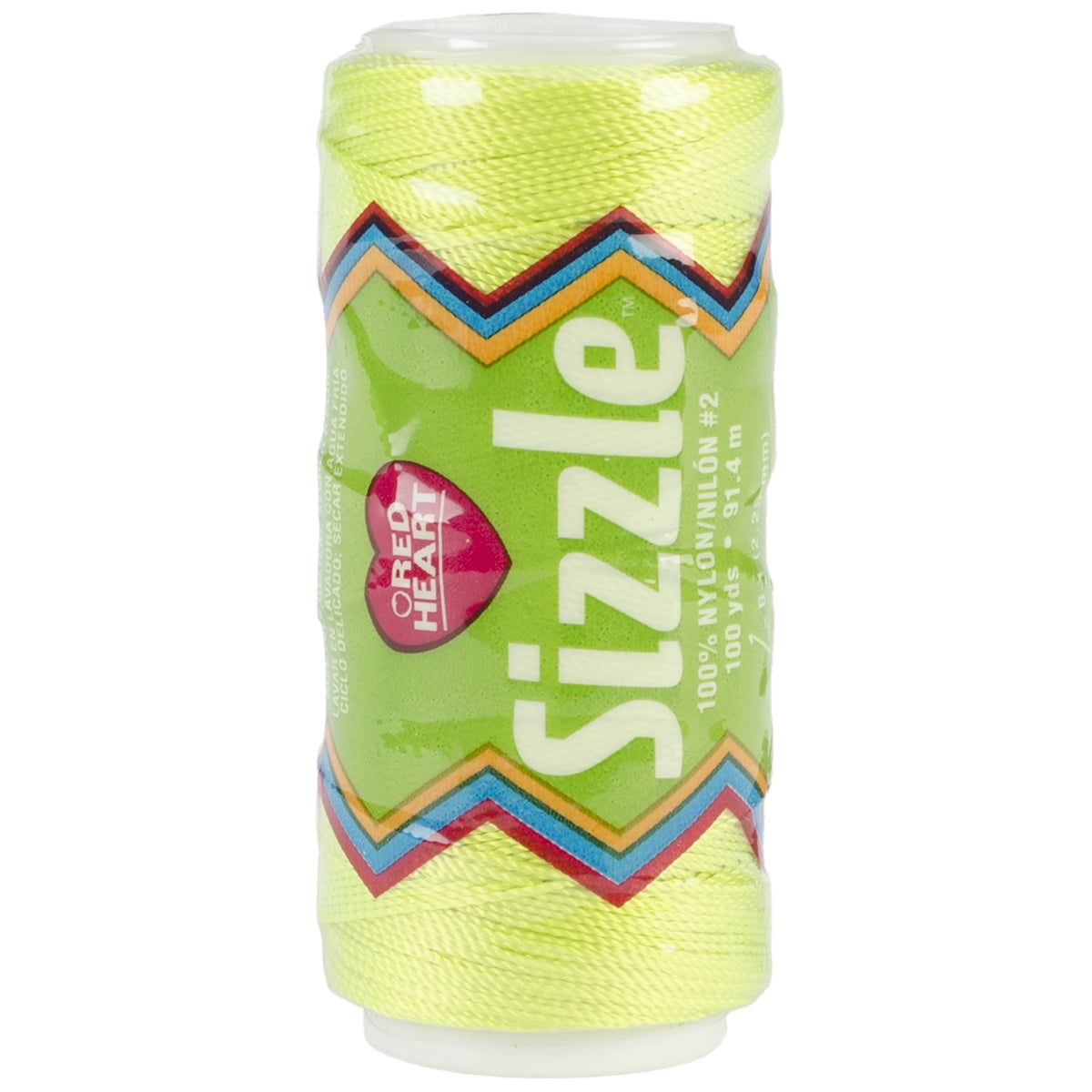Coats Red Heart Sizzle Nylon Yarn, 100 Yards, Multiple Colors ...