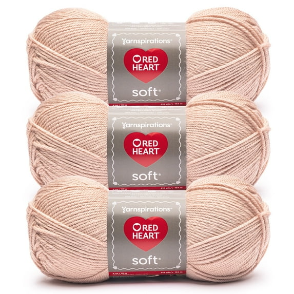 Red Heart® Soft™ #4 Worsted (Medium) Acrylic Yarn, Blossom 5oz/142g 256 ...