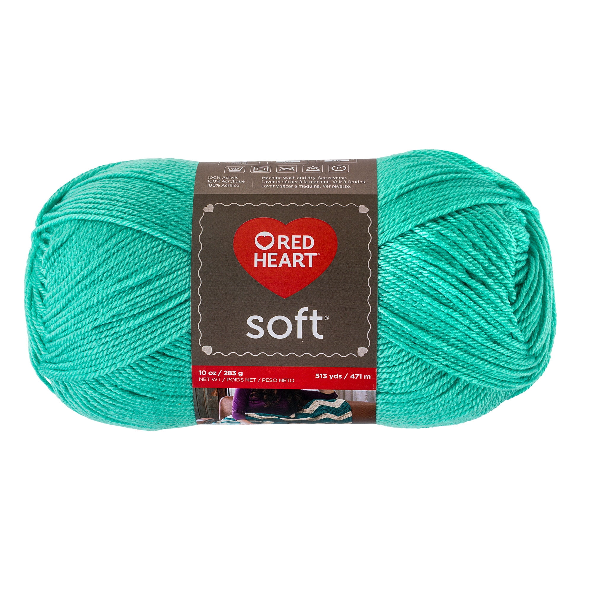Red Heart Soft Minty Knitting & Crochet Yarn - Walmart.com