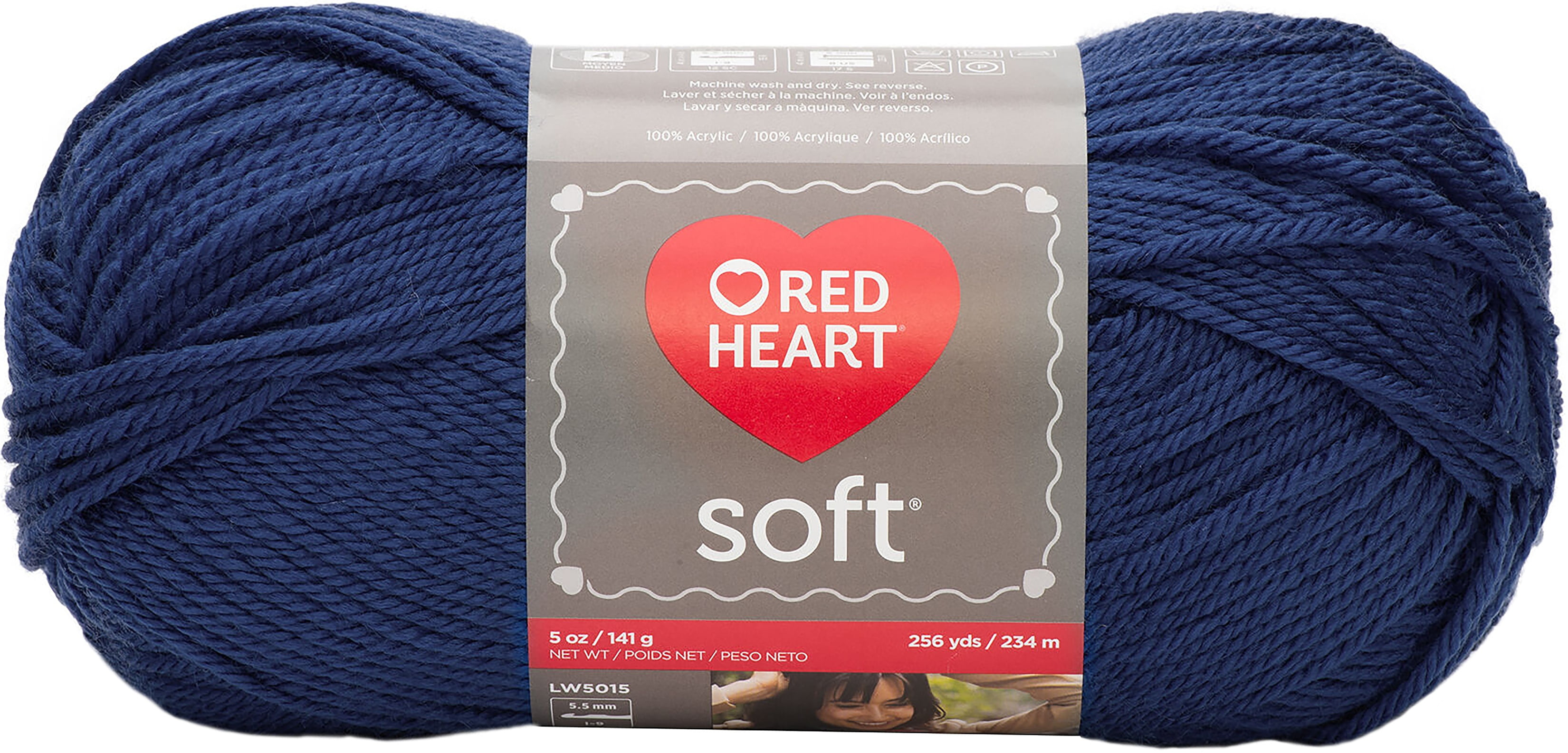 Red Heart Soft Royal Blue Yarn 3 Pack Medium Worsted 100 Acrylic