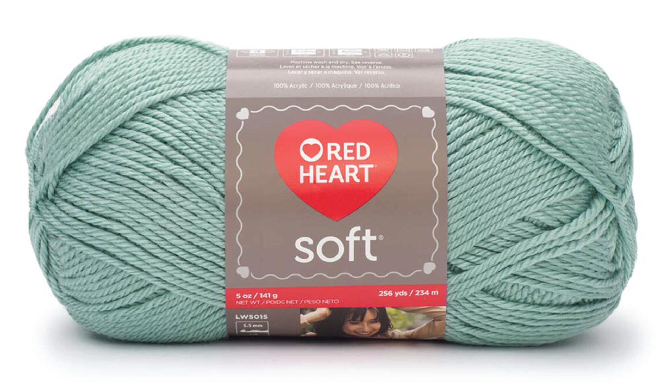 Red Heart Soft Yarn-Seafoam - Walmart.com