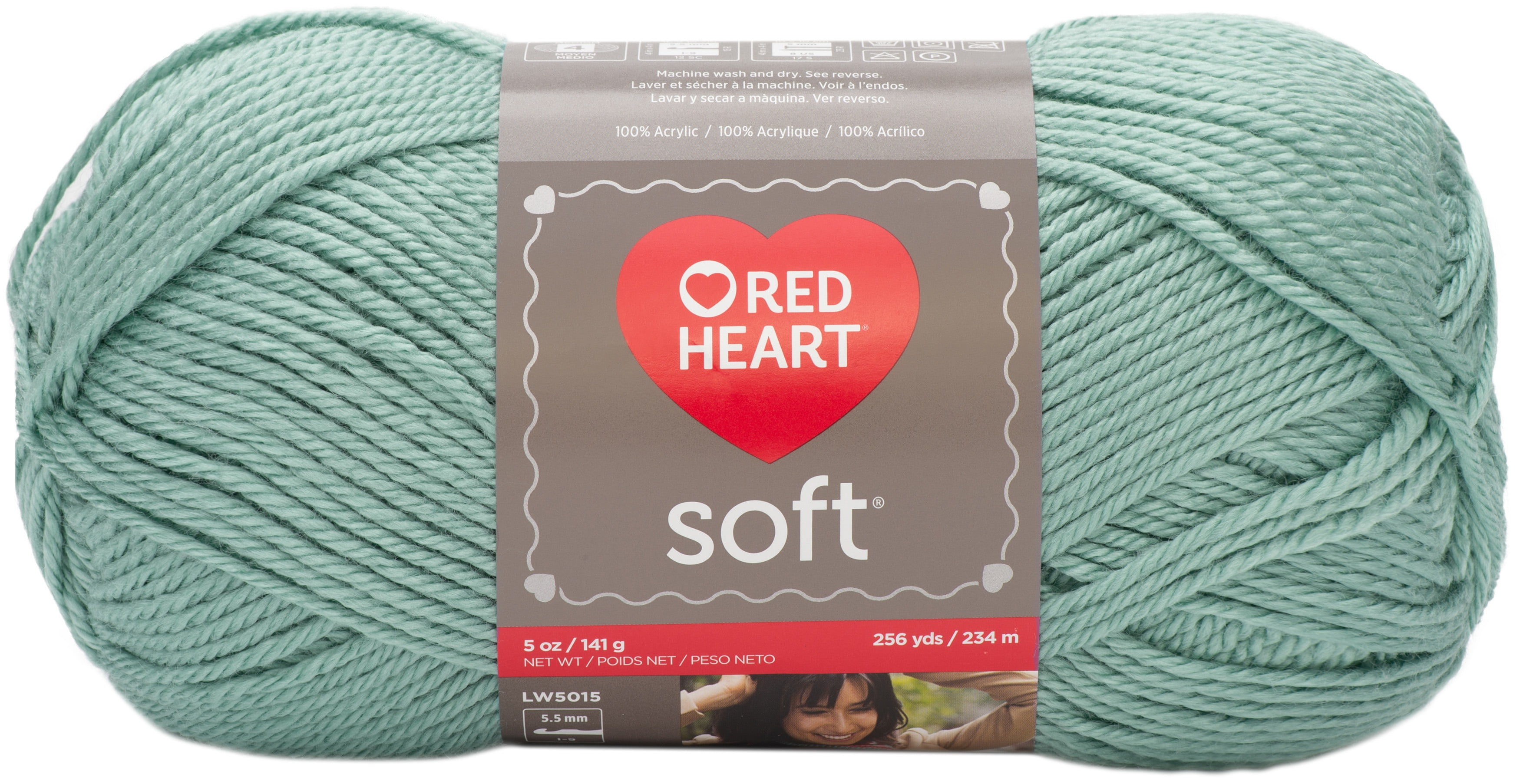Tonic Studios Red Heart Soft Yarn, Seafoam, Ultra Soft Acrylic, Machine ...
