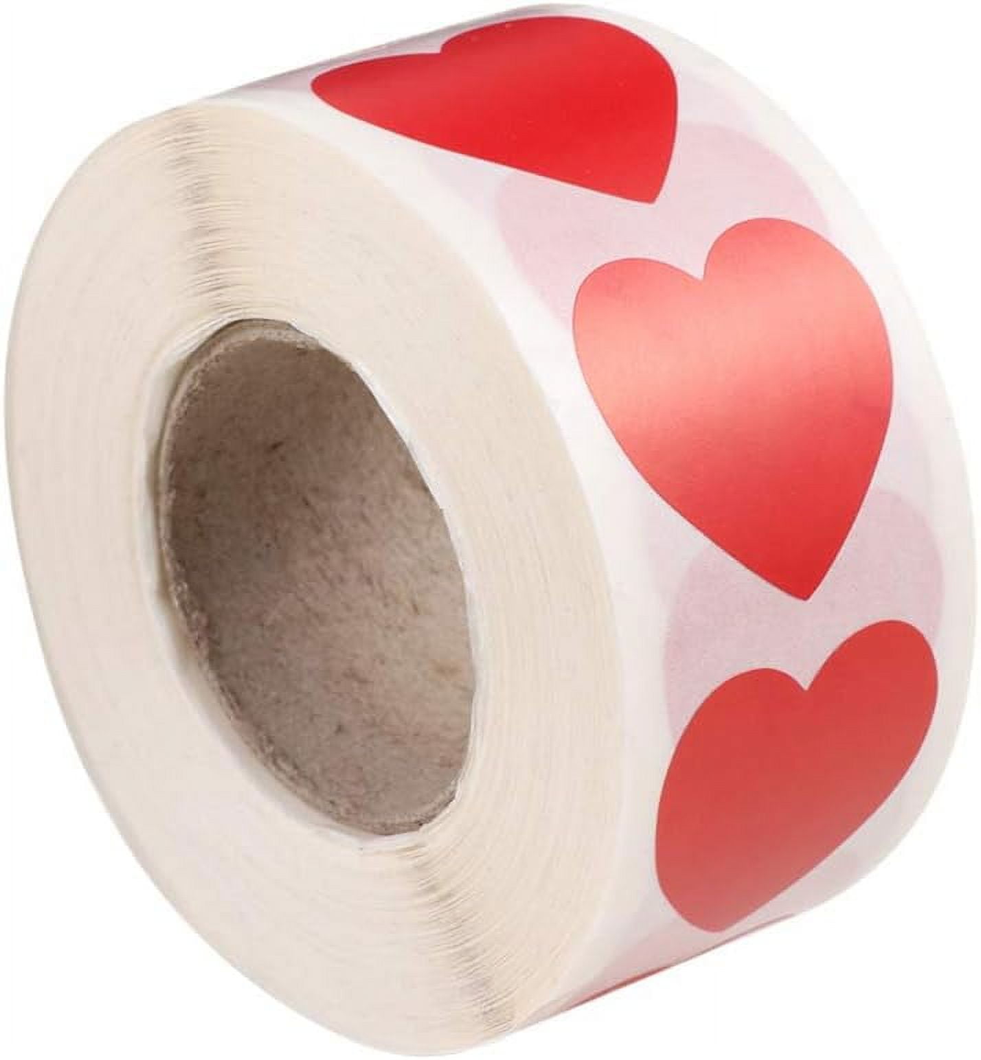 Red Heart Stickers Large Heart Stickers Labels Envelope Heart Labels ...