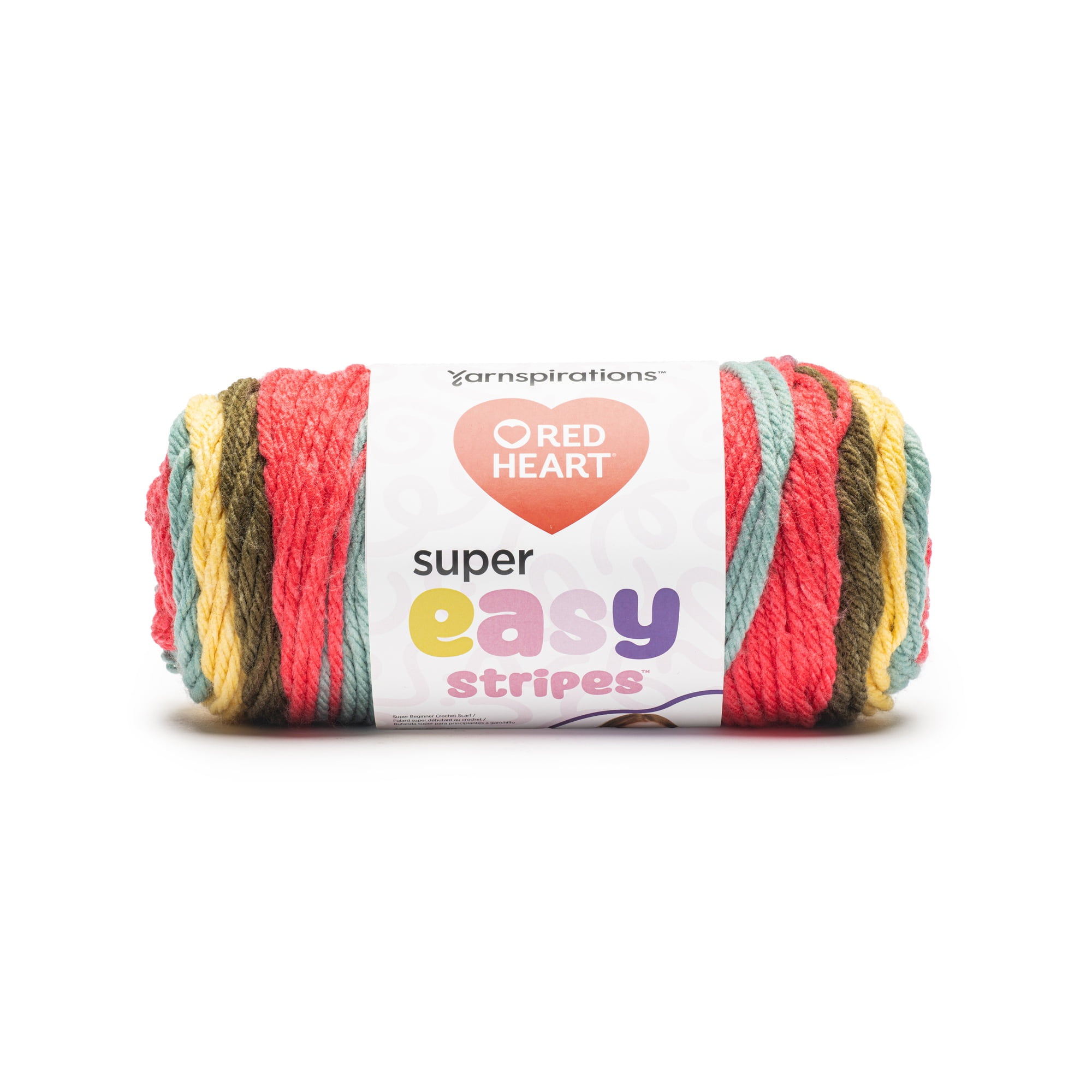 Red Heart® Super Easy™ #6 Super Bulky Acrylic Yarn, Garden Party 7oz ...