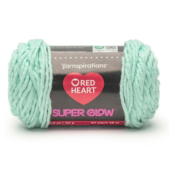 Red Heart Super Glow Yarn-SPECTRAL SEAFOAM - Walmart.com