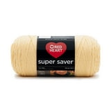 Red Heart Super Saver Durable 100% Acrylic Size 4 Worsted Cornmeal Yarn ...