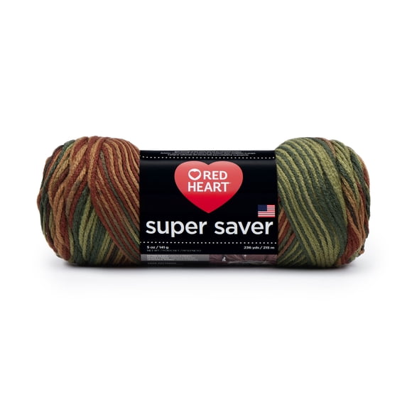 Red Heart, Super Saver® 4 Medium Acrylic Yarn, Fall 5oz/142g - Walmart.com