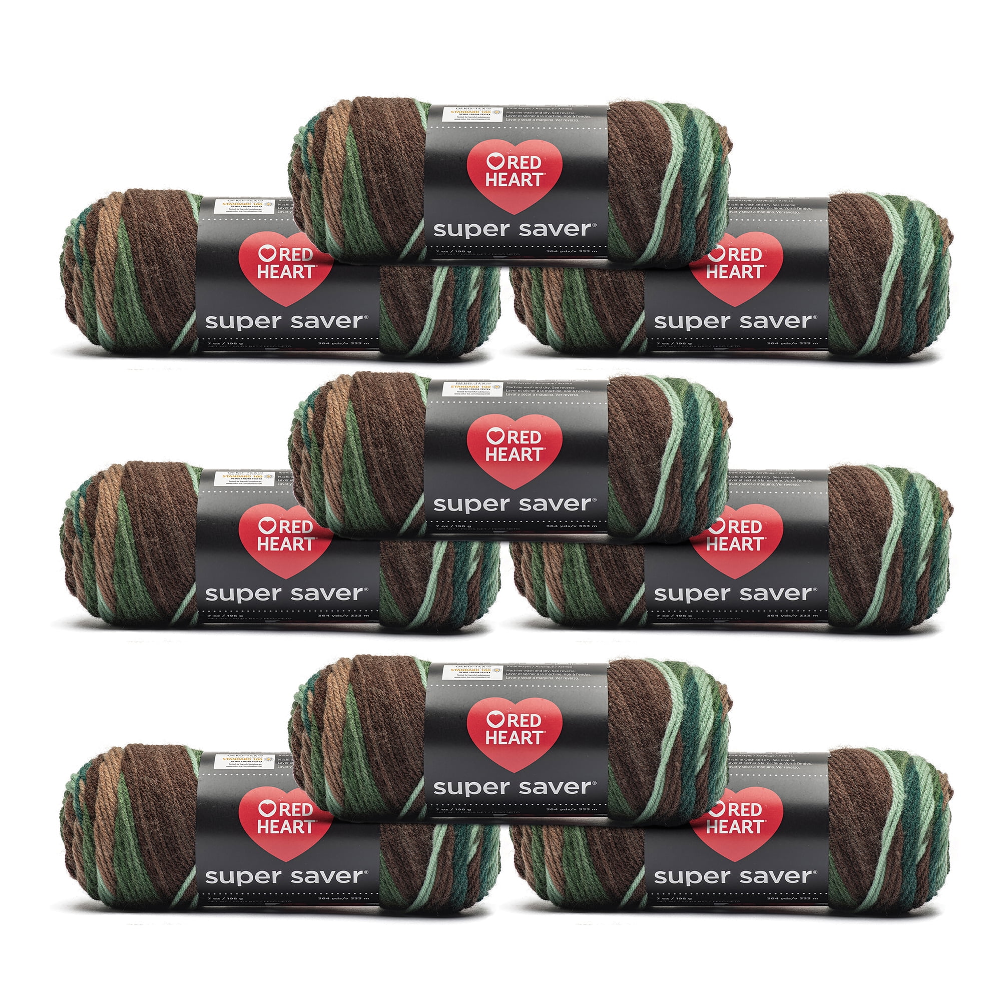 Red Heart® Super Saver® #4 Medium Acrylic Yarn, Forest 5oz/142g, 260 ...