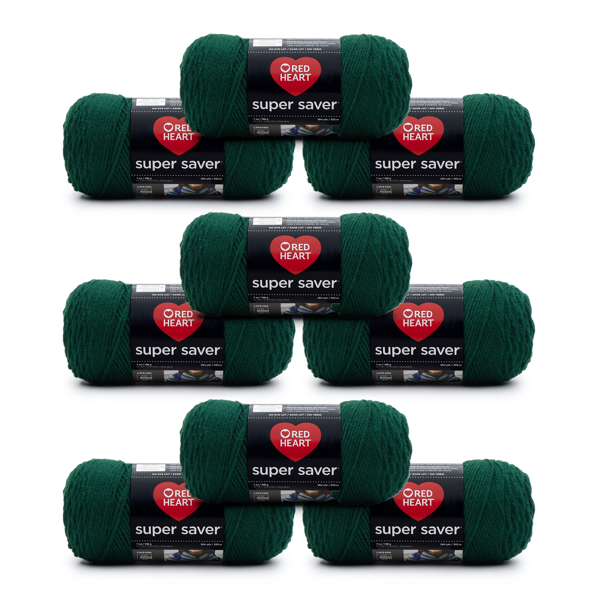 Red Heart® Super Saver® #4 Medium Acrylic Yarn, Hunter Green 7oz/198g ...