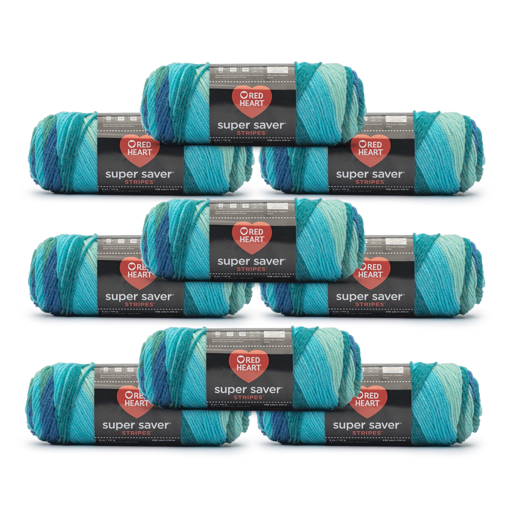Red Heart® Super Saver® #4 Medium Acrylic Yarn, Peacock 5oz/142g, 260 ...