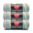 Red Heart® Super Saver® #4 Worsted Acrylic Yarn, Baby rainbow 5oz/142g 260yd (3Pk) - Walmart.com