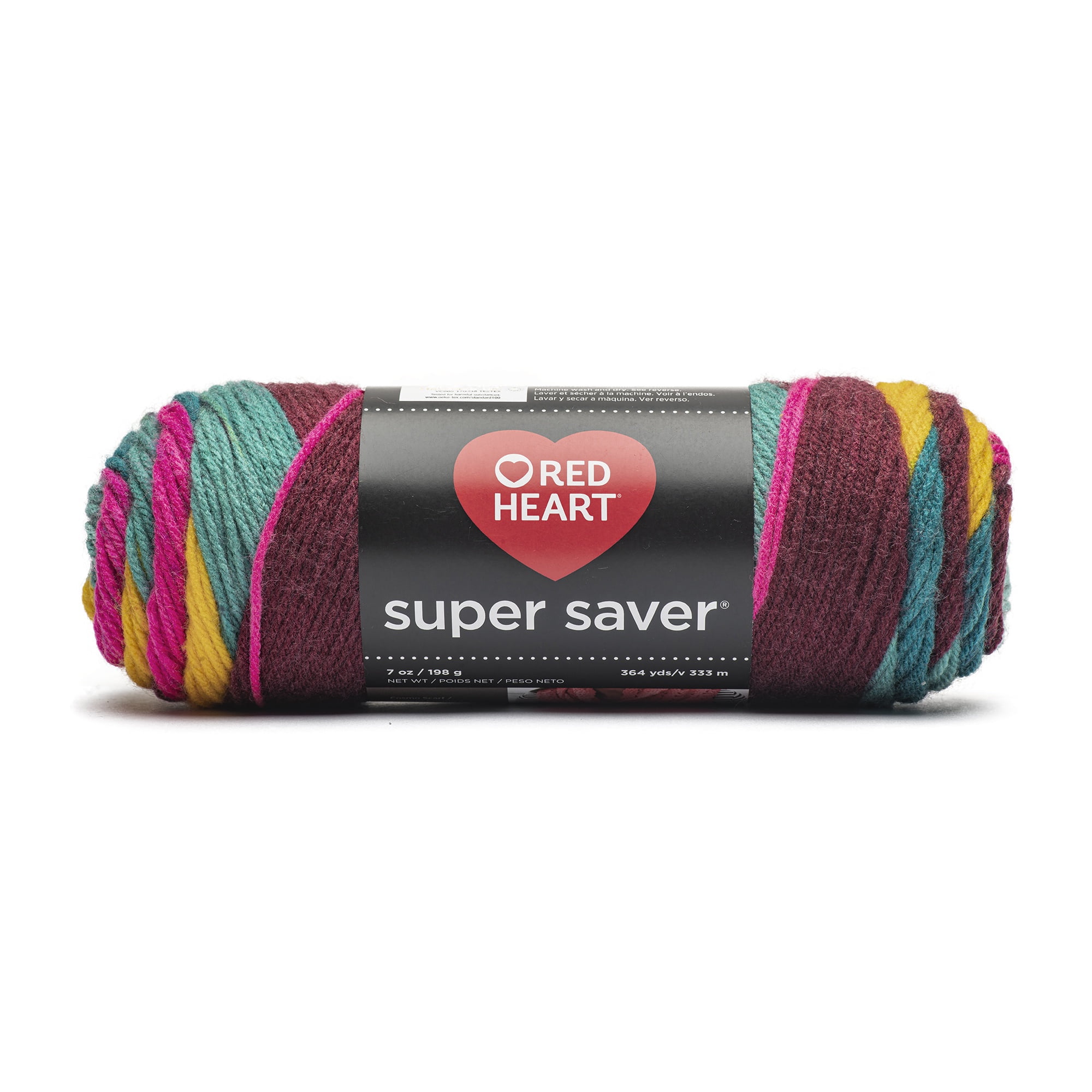 Red Heart® Super Saver™ #4 Worsted Acrylic Yarn, Jeweltone 5oz/142g ...