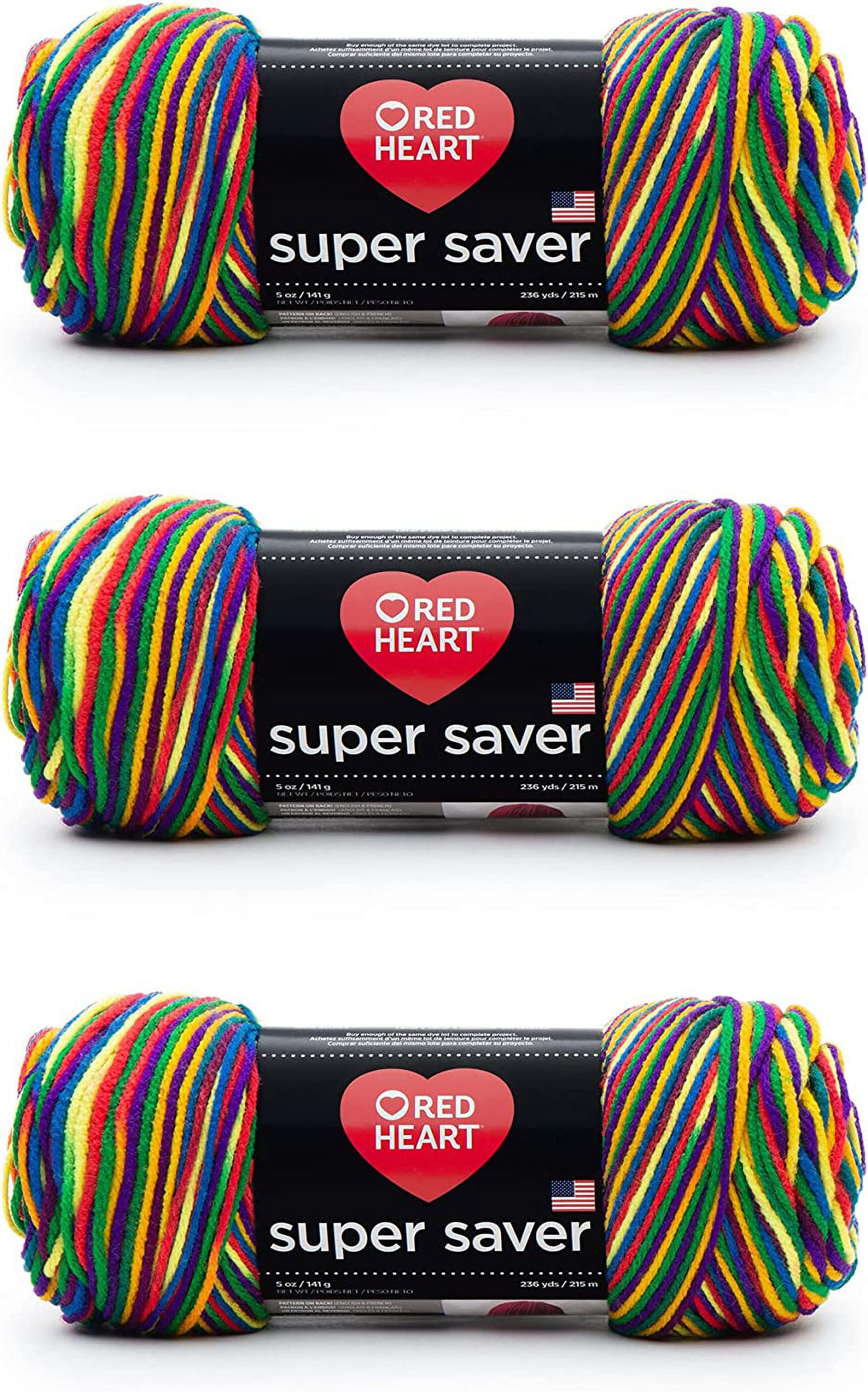 Red Heart® Super Saver® #4 Worsted Acrylic Yarn, Mexicana 5oz/142g ...