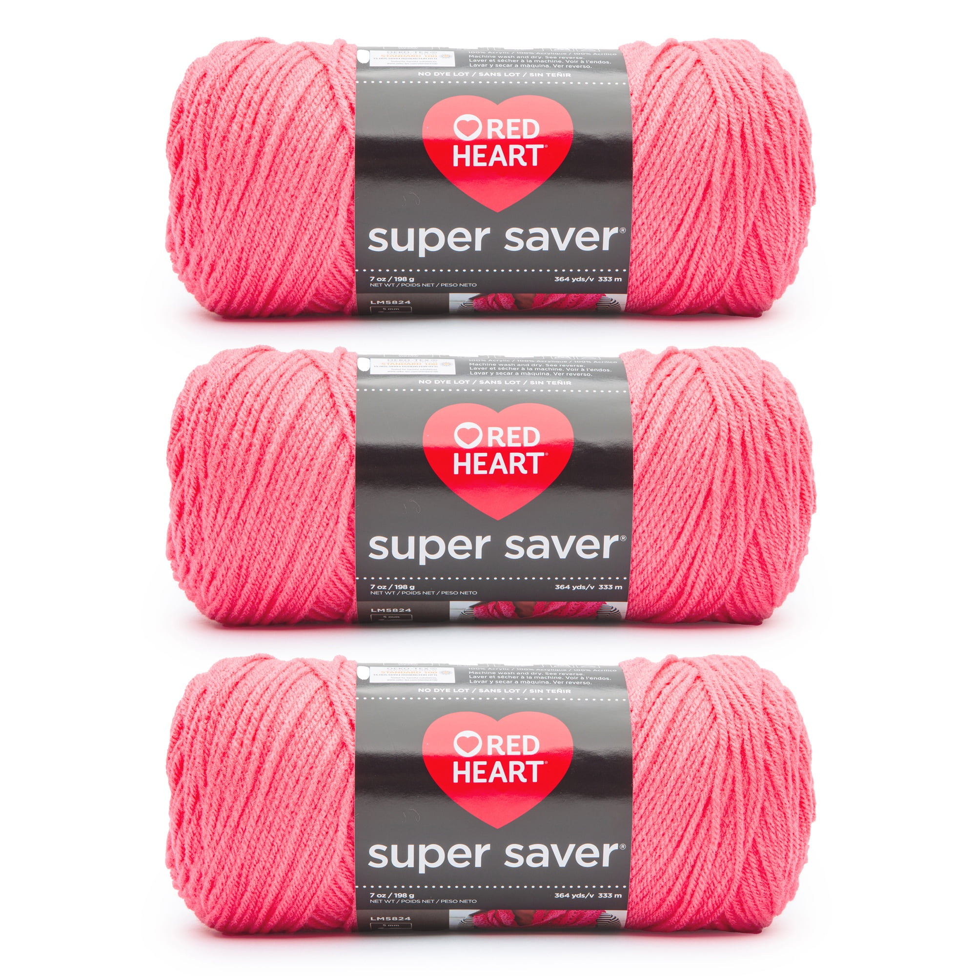 Red Heart® Super Saver® #4 Worsted Acrylic Yarn, Persimmon 7oz/198g ...