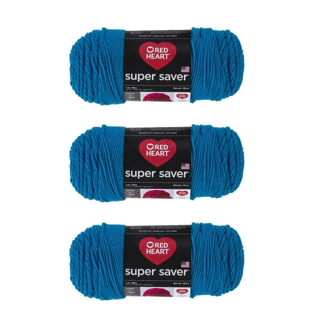 Red Heart® Super Saver® #4 Worsted Acrylic Yarn, Pool 7oz/198g 364yd ...