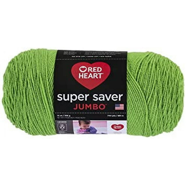 Red Heart Super Saver Jumbo Yarn-Spring Green - Walmart.com