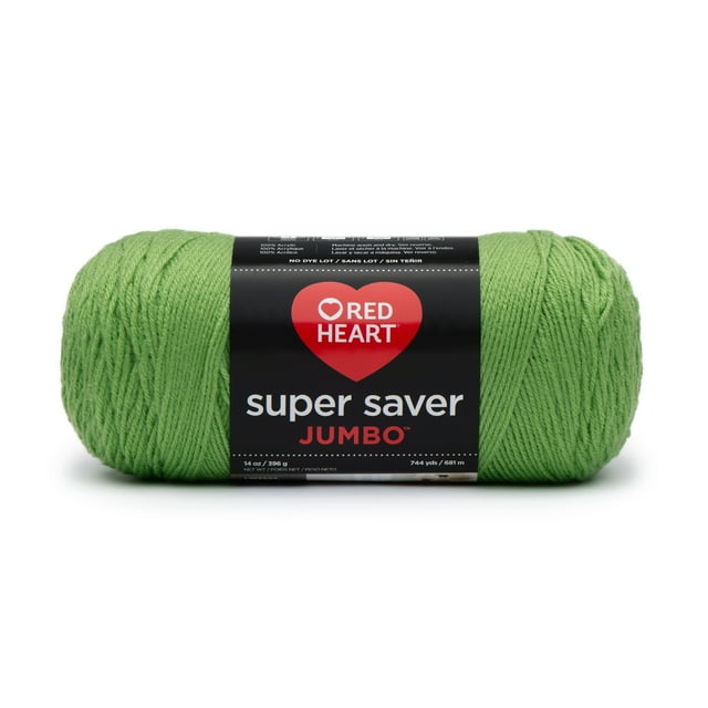 Red Heart Super Saver Jumbo Yarn, Medium Weight, 100% Acrylic, Spring ...