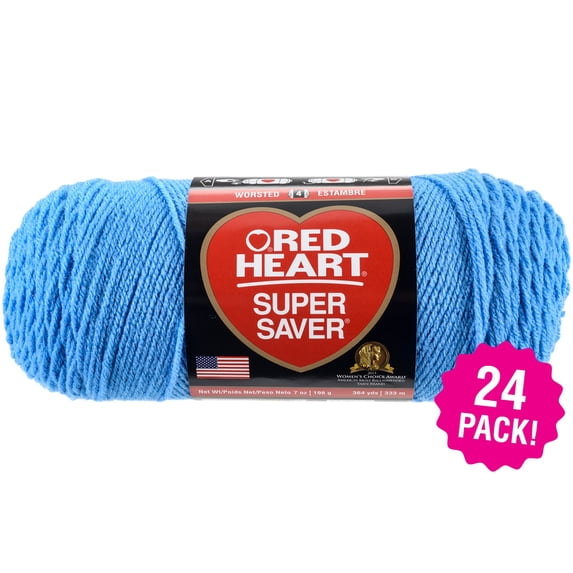 Red Heart Super Saver Yarn 24/Pk-Delft Blue - Walmart.com