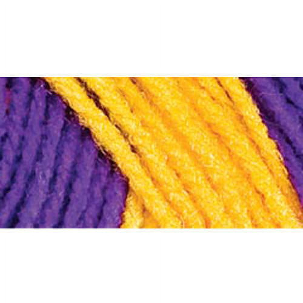 Red Heart Team Spirit Yarn-purple & Gold - Walmart.com