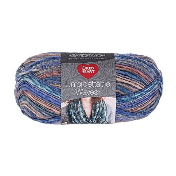 Red Heart Unforgettable Waves Yarn, Prairie - Walmart.com