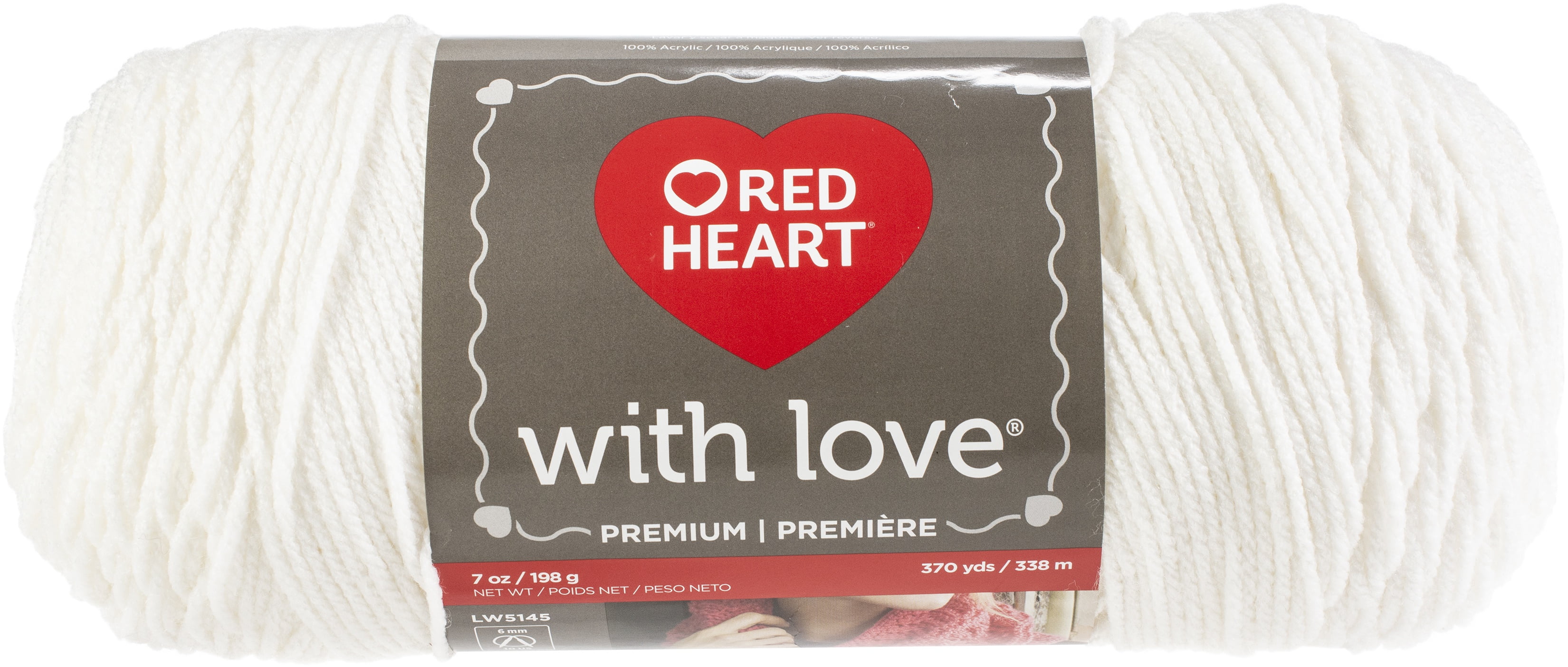 Red Heart With Love Yarn - Eggshell, Multipack of 6 - Walmart.com