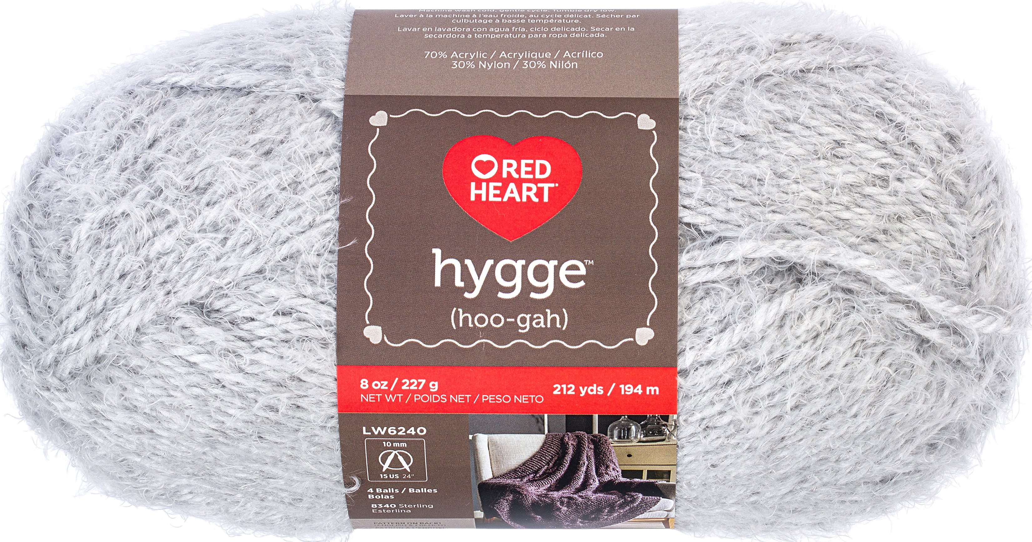 Red Heart Yarn Hygge Cloud, Ultra Cozy Acrylic, 70% Acrylic 30% Nylon ...