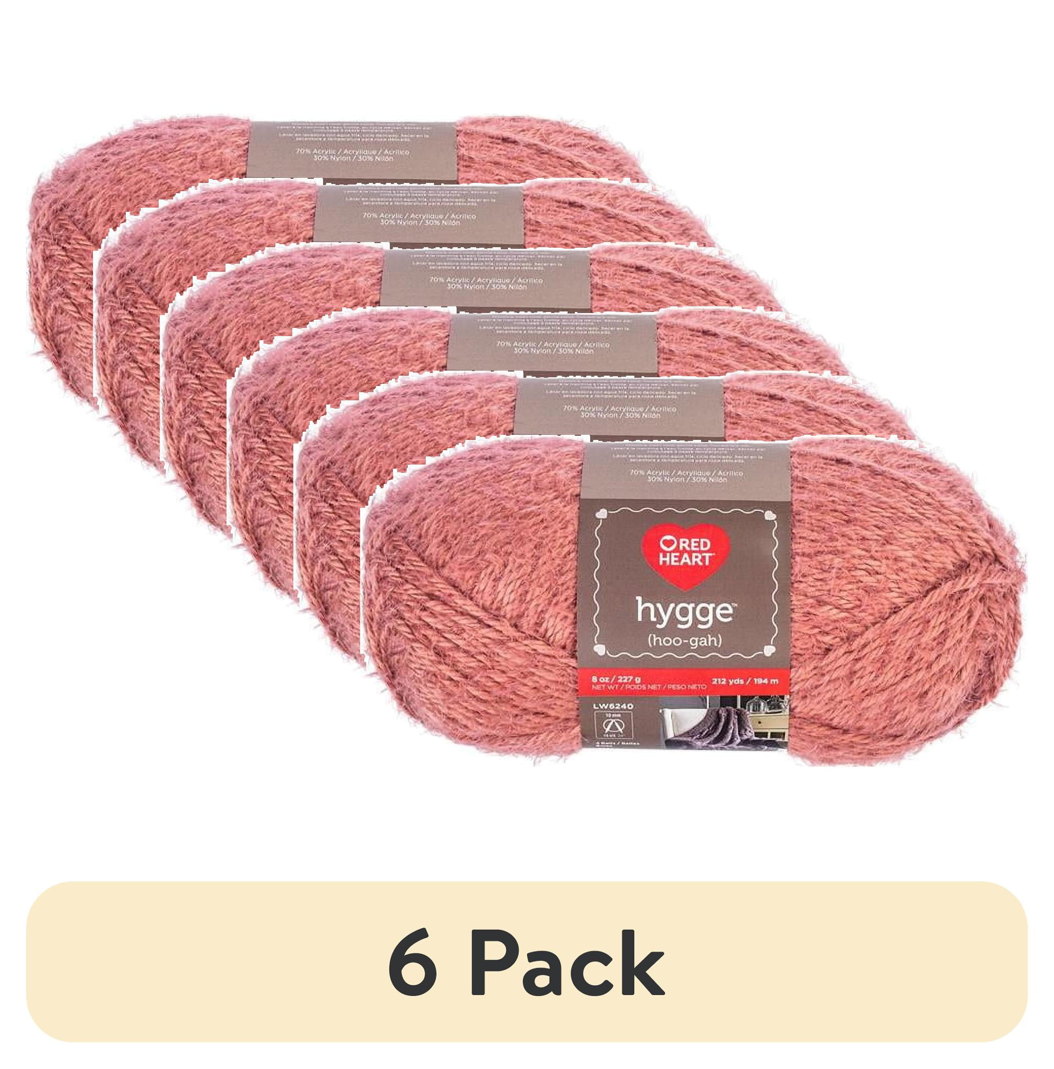 (6 pack) Red Heart Yarn Hygge 8oz-Rust - Walmart.com
