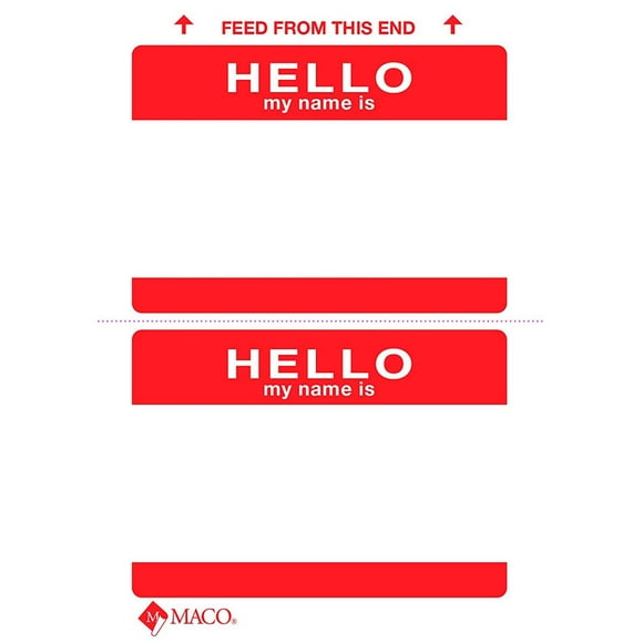 Hello My Name Is Sticker