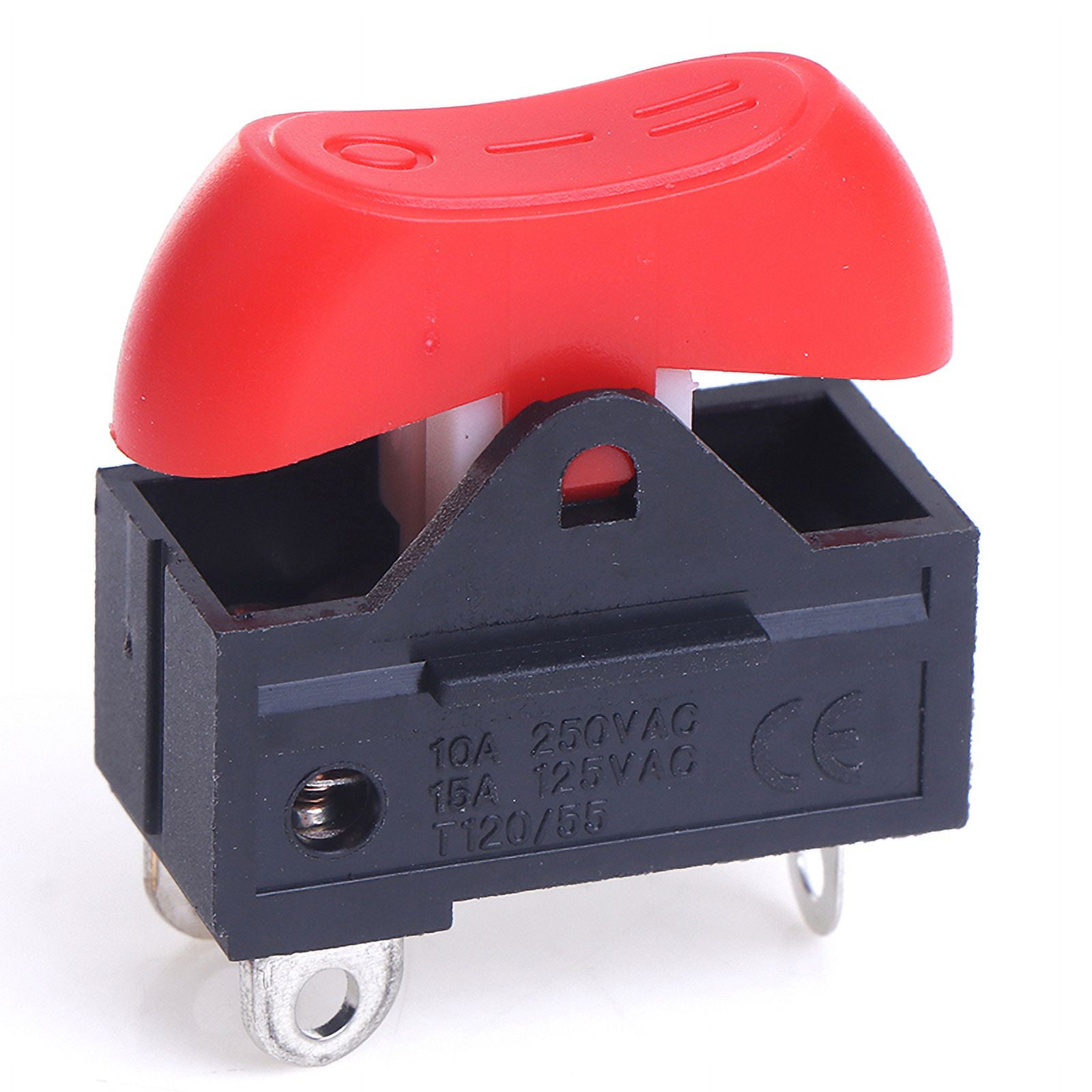 (Red) High Guality KCD15-103/T Hair Dryer Switch Rocker Switch 3 ...