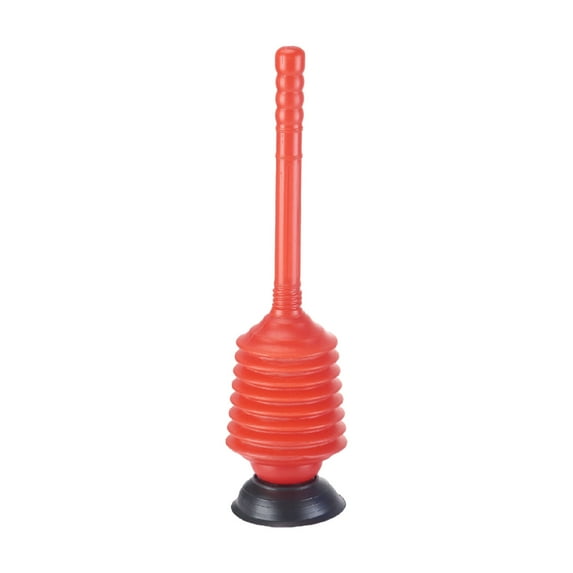 Red High Pressure Toilet Plunger And Drain Unclogger For Household ...